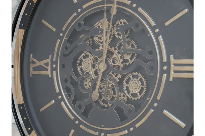 Shop Large Round Wall Cog Clock Online At Holmes & Wilson